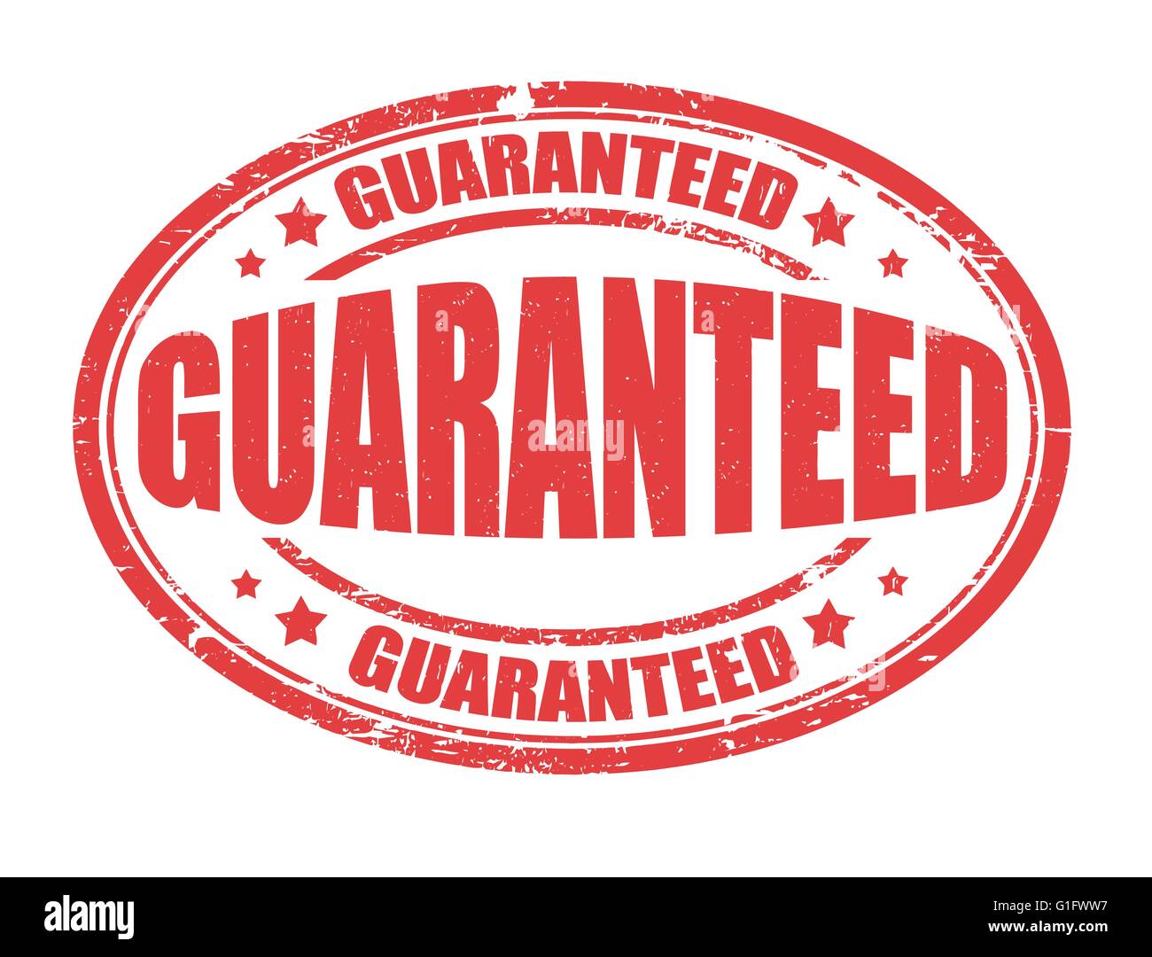 Guaranteed grunge rubber stamp on white background, vector illustration ...