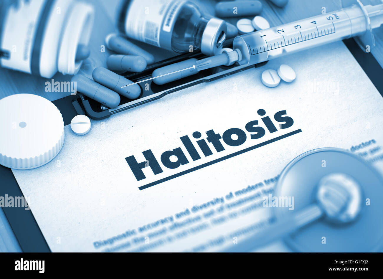 Halitosis. Medical Concept Stock Photo - Alamy