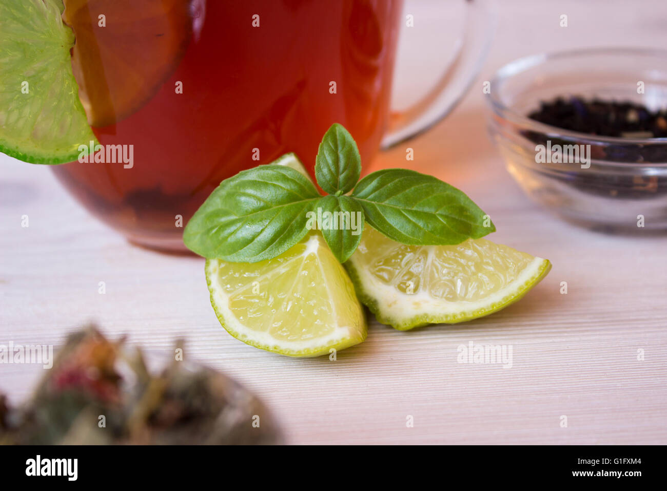 Lime tea in white hi-res stock photography and images - Alamy