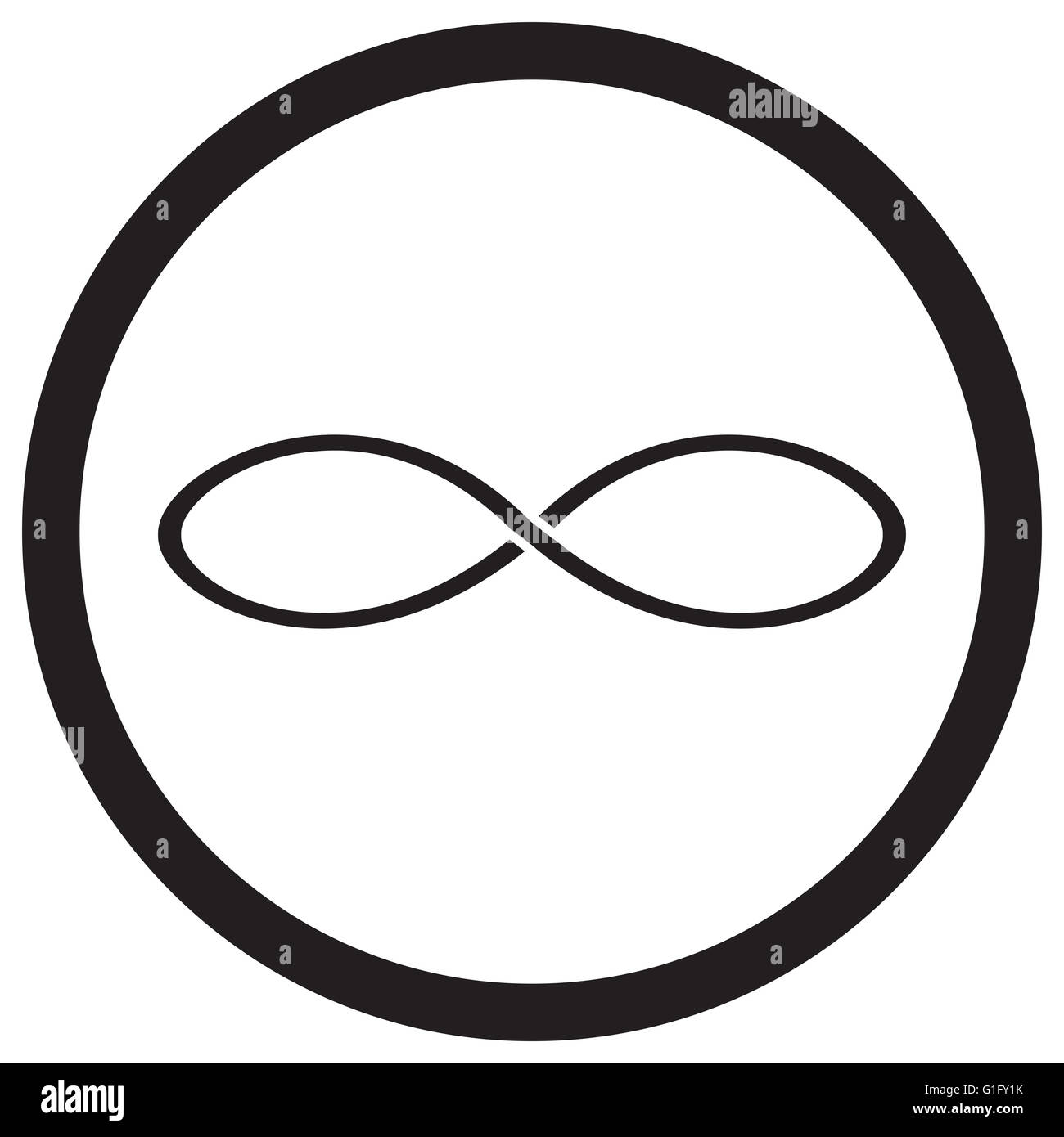 Simple infinite icon infinity hi-res stock photography and images - Alamy