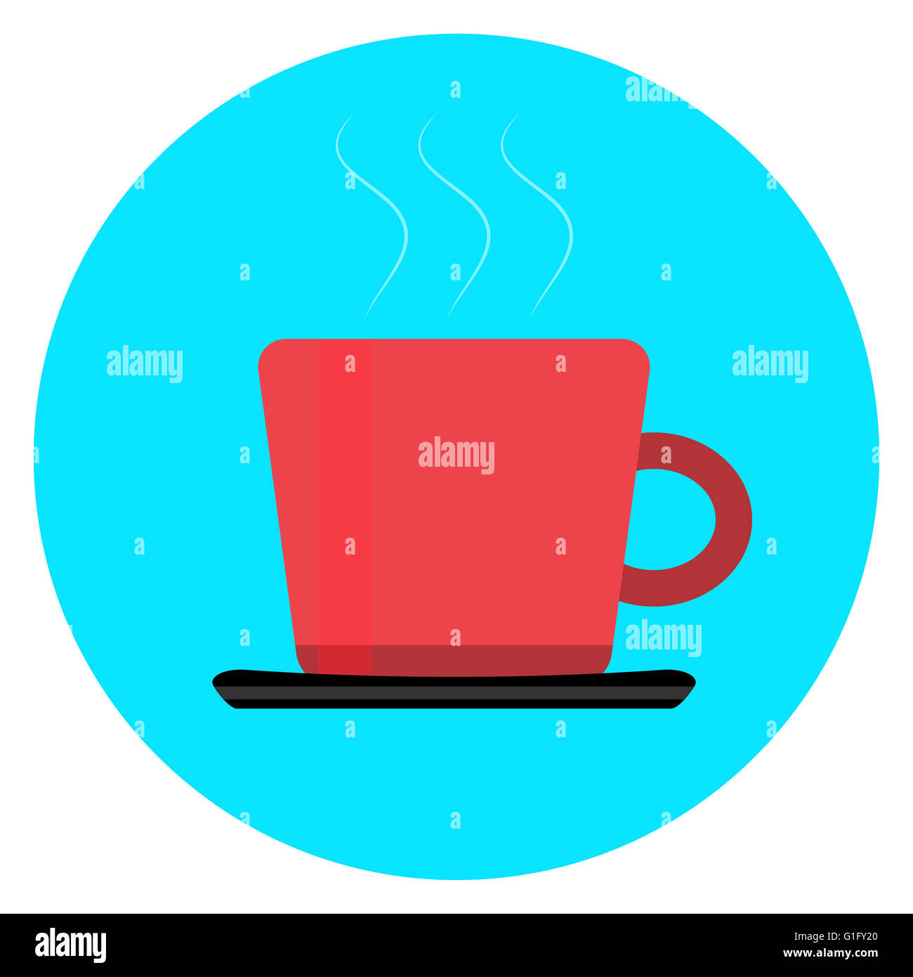 Black tea icon hi-res stock photography and images - Alamy