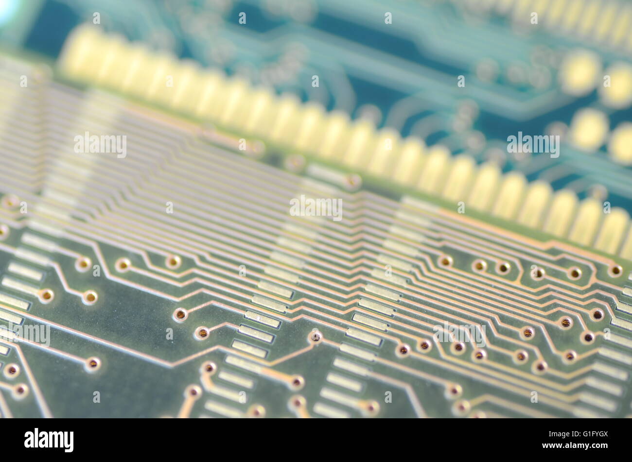 Closeup of electronic circuit board, inside of computer Stock Photo - Alamy