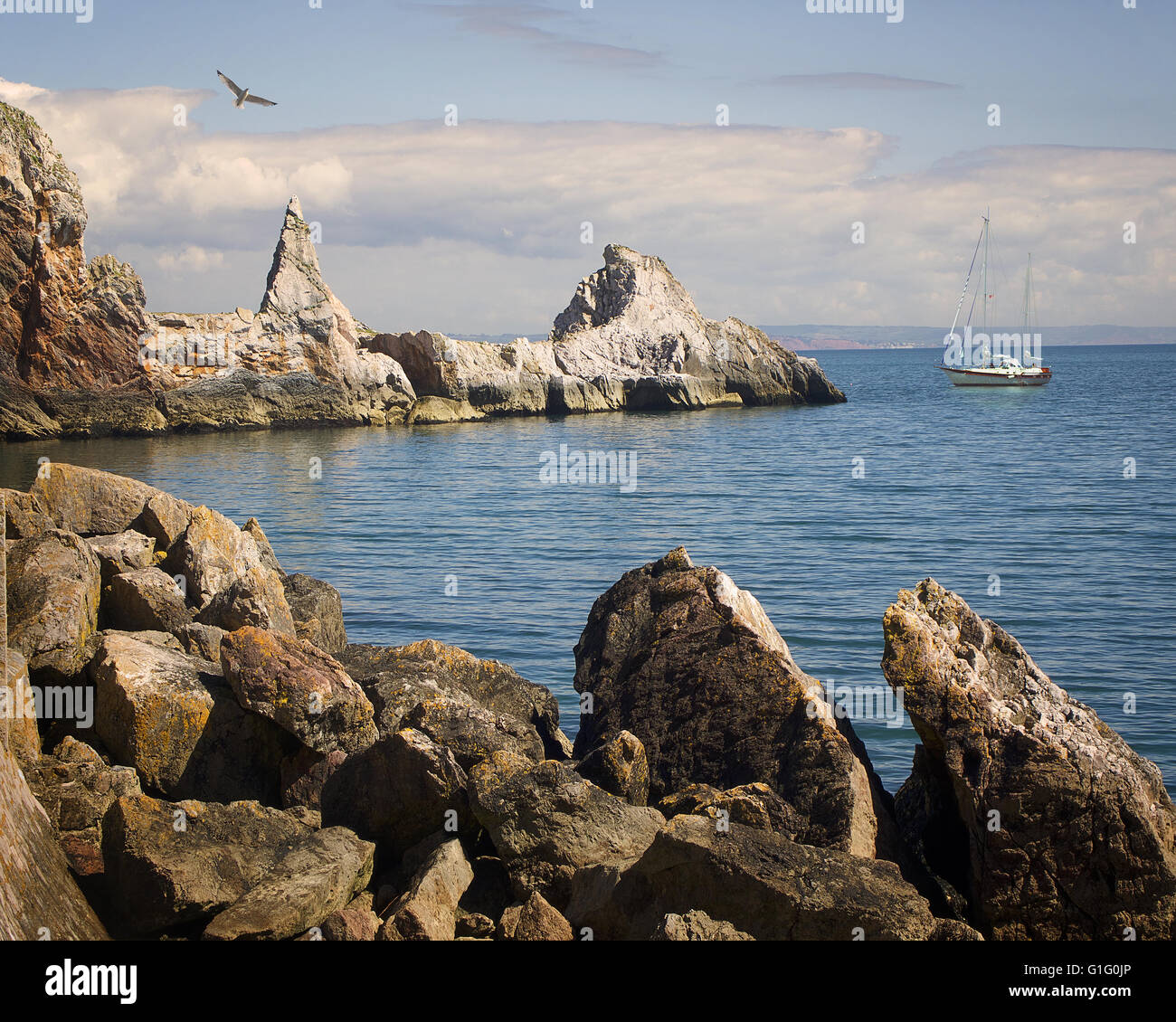 Torquay beach devon hi-res stock photography and images - Alamy