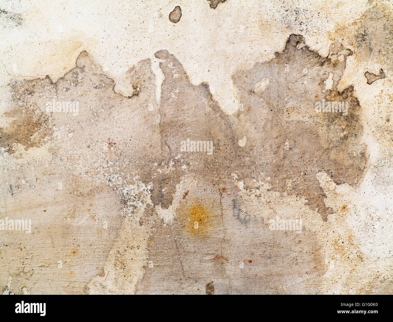 Dirty stains and cracks on the plaster - detail Stock Photo - Alamy
