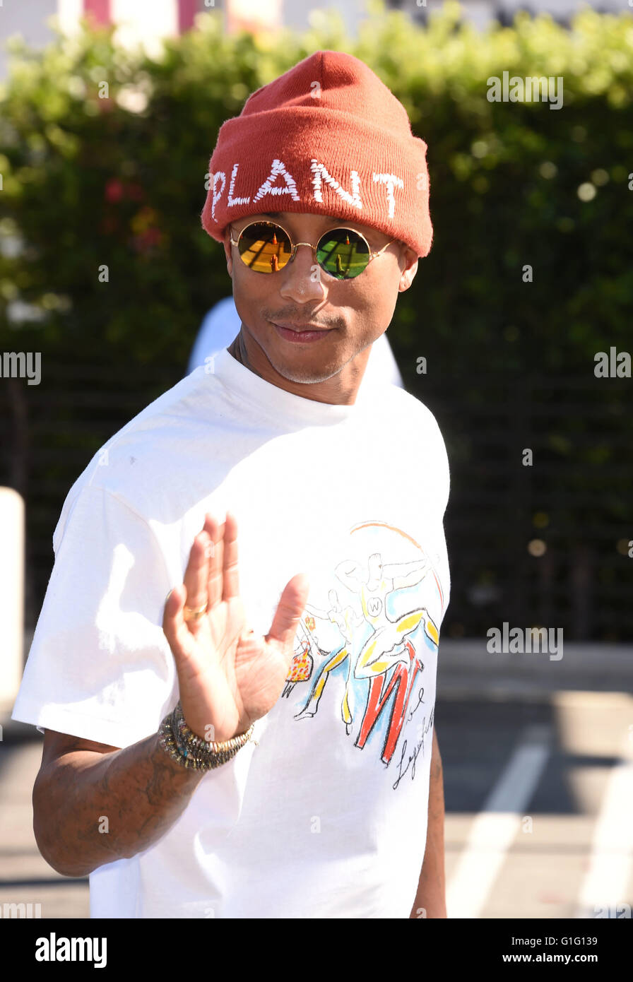 PHARELL WILLIAMS US singer in April 2016. Photo Jeffrey Mayer Stock ...