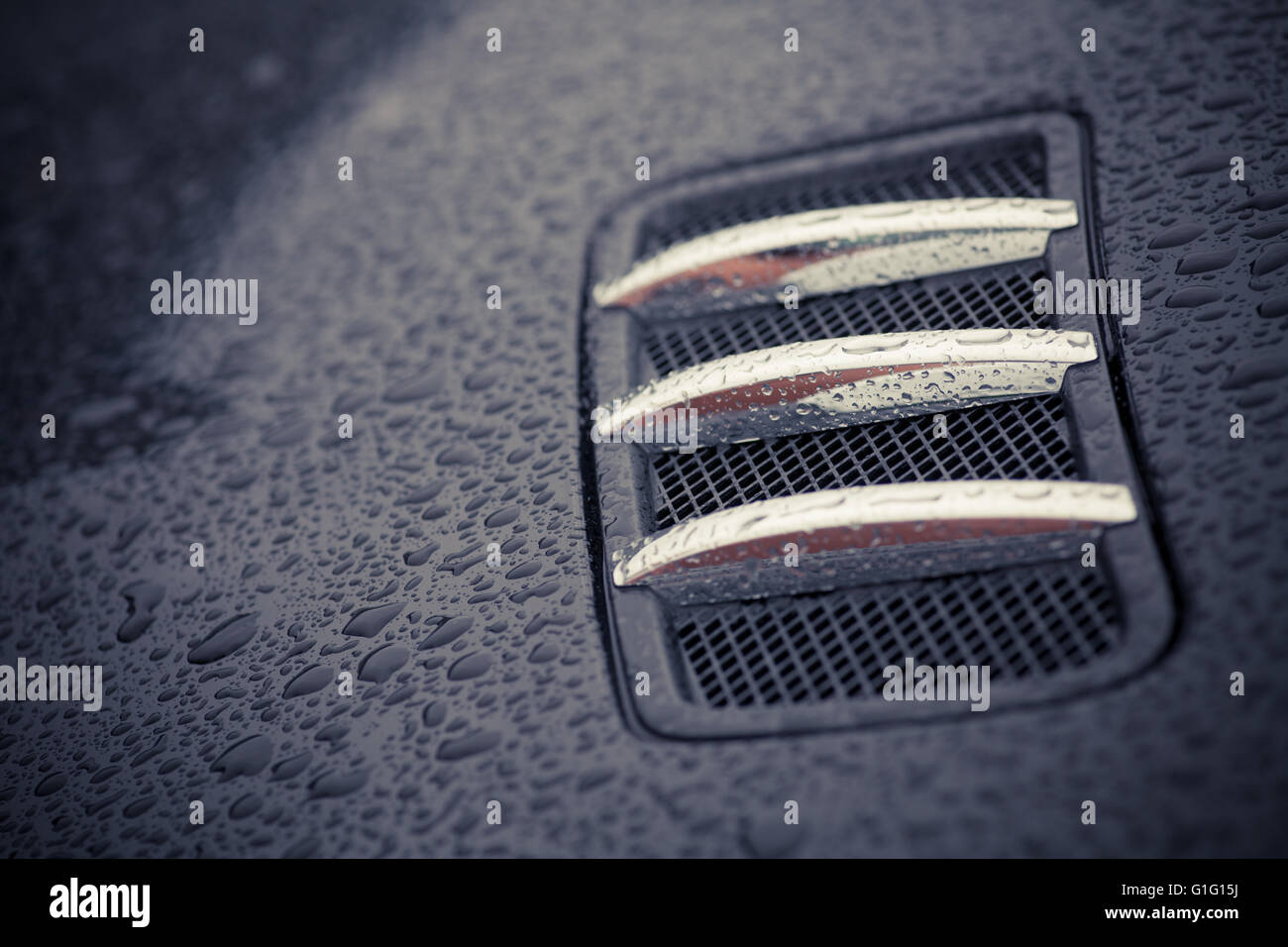 Color image of an air intake scoop on a car Stock Photo - Alamy