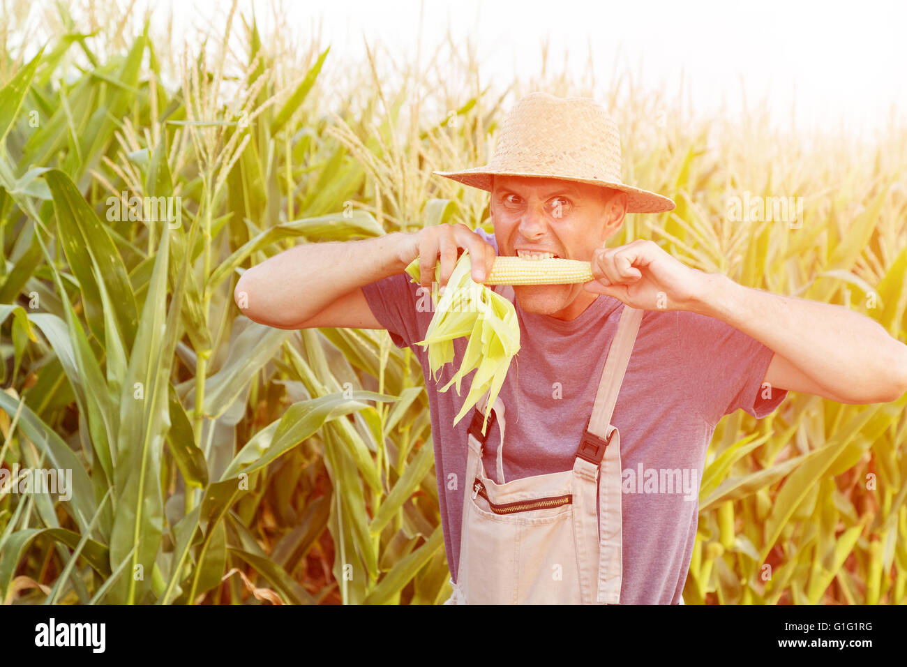 Angry farmer hi-res stock photography and images - Alamy