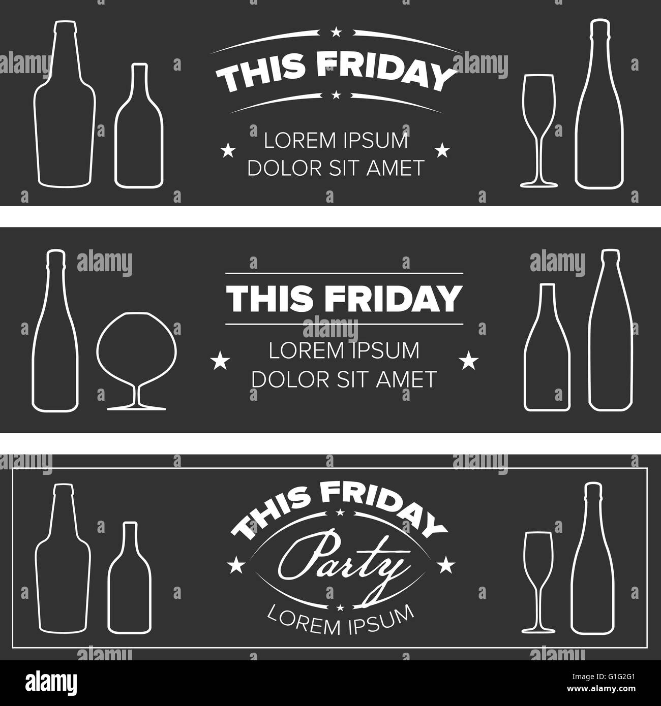 Drink Party banners Stock Vector Image & Art - Alamy