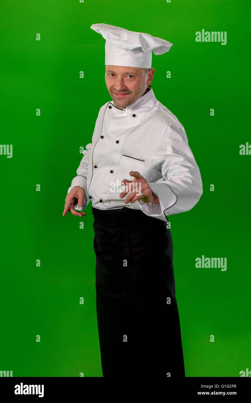 serious chef standing with his arms crossed Stock Photo - Alamy