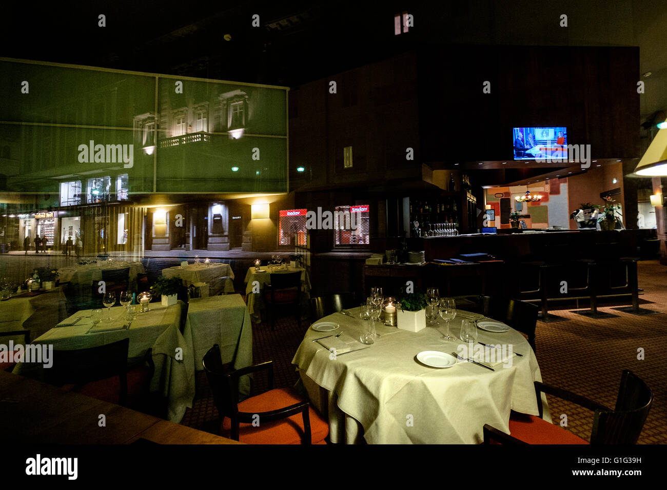 Italy, Como, Restaurant Stock Photo - Alamy