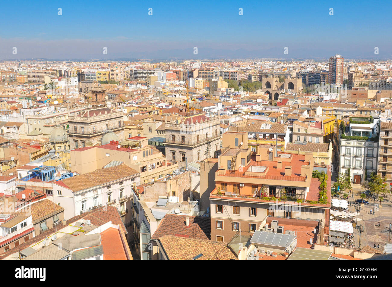 Aerial view of Valencia, Spain Stock Photo - Alamy