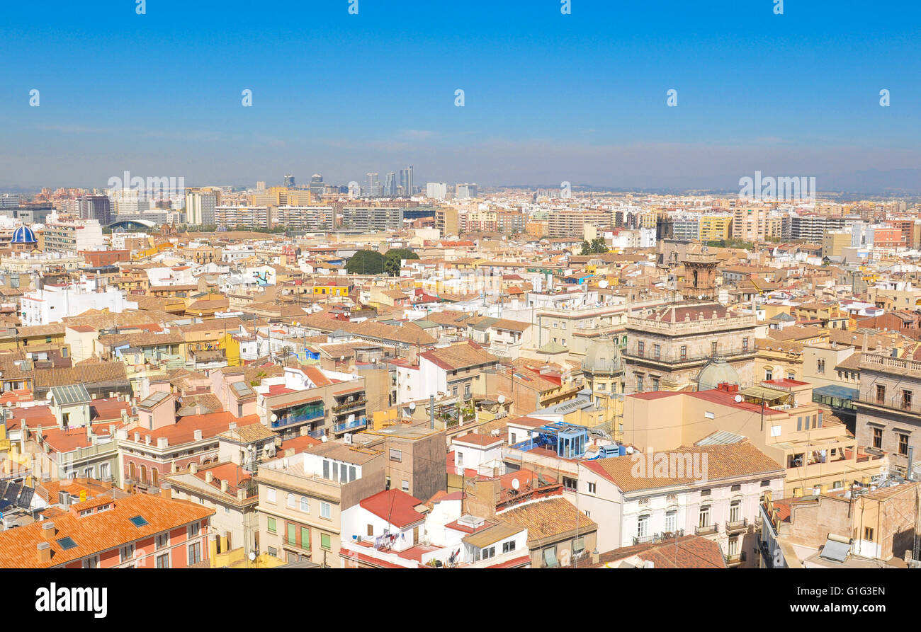 Aerial view of Valencia, Spain Stock Photo - Alamy