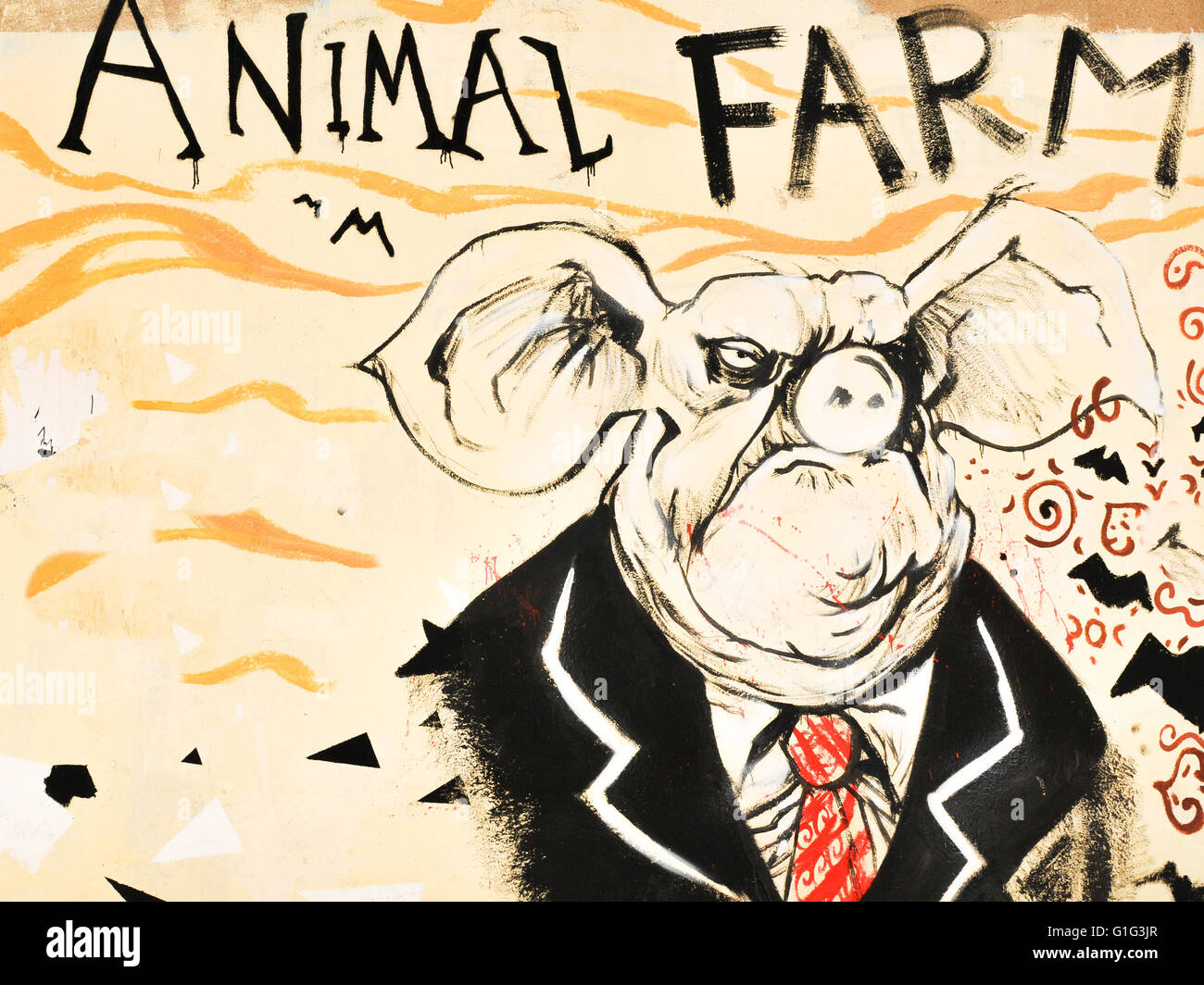 Valencia, Spain - March 30, 2016: Contemporary street art graffiti ...