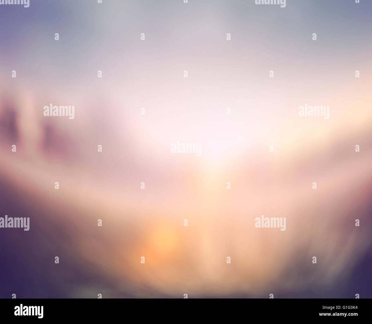 Blurred sunset nature background Stock Photo - Alamy