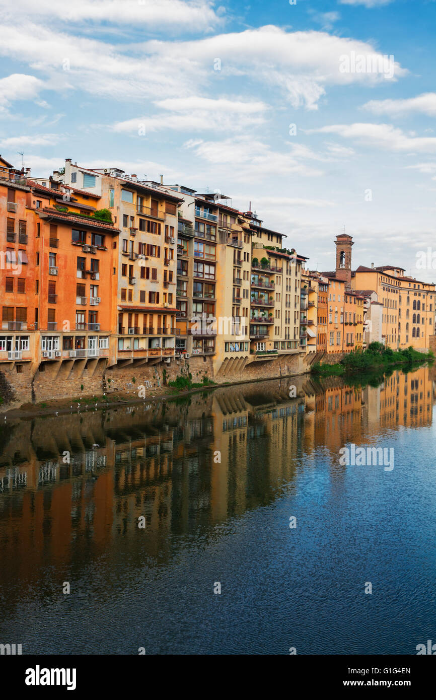 old town and river Arno, Florence, Italy Stock Photo - Alamy