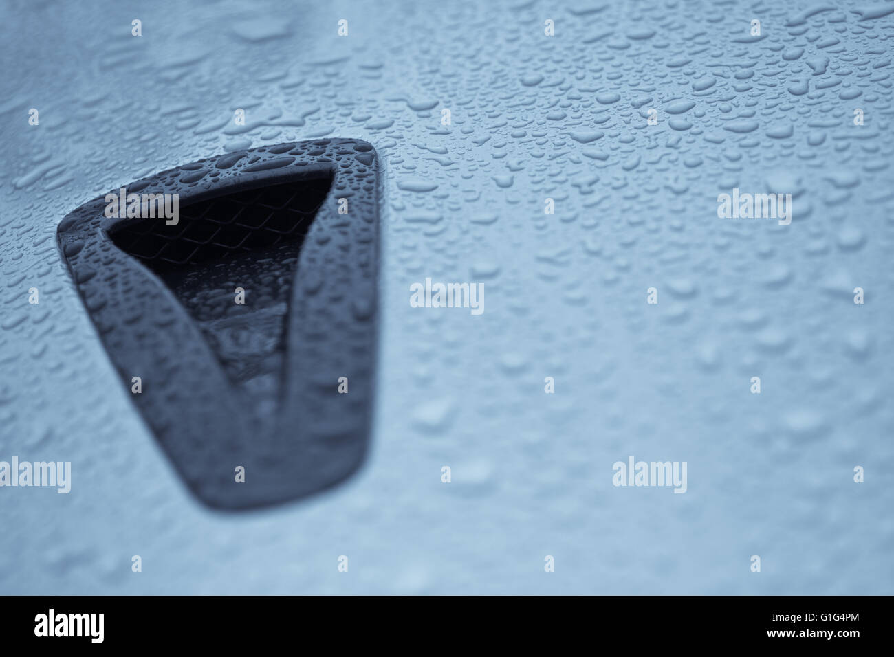 Color image of an air intake scoop on a car Stock Photo - Alamy