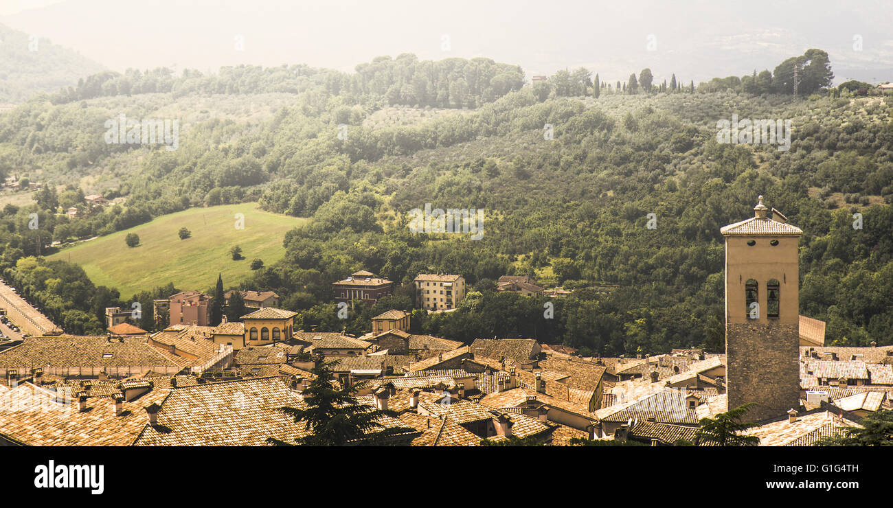 Typical old town in central Italy Stock Photo - Alamy