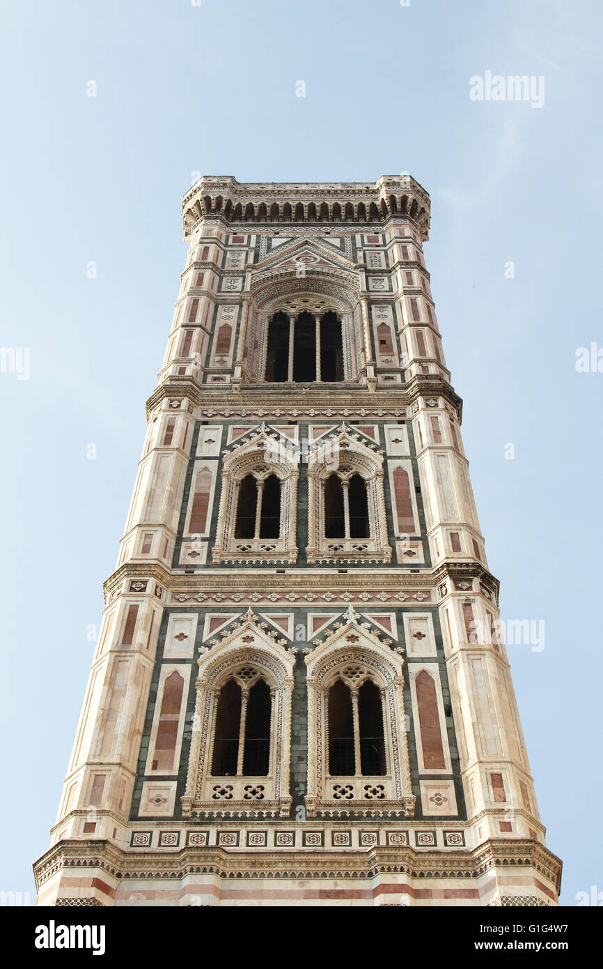 Florence famous Giotto's bell tower, Italy Stock Photo - Alamy