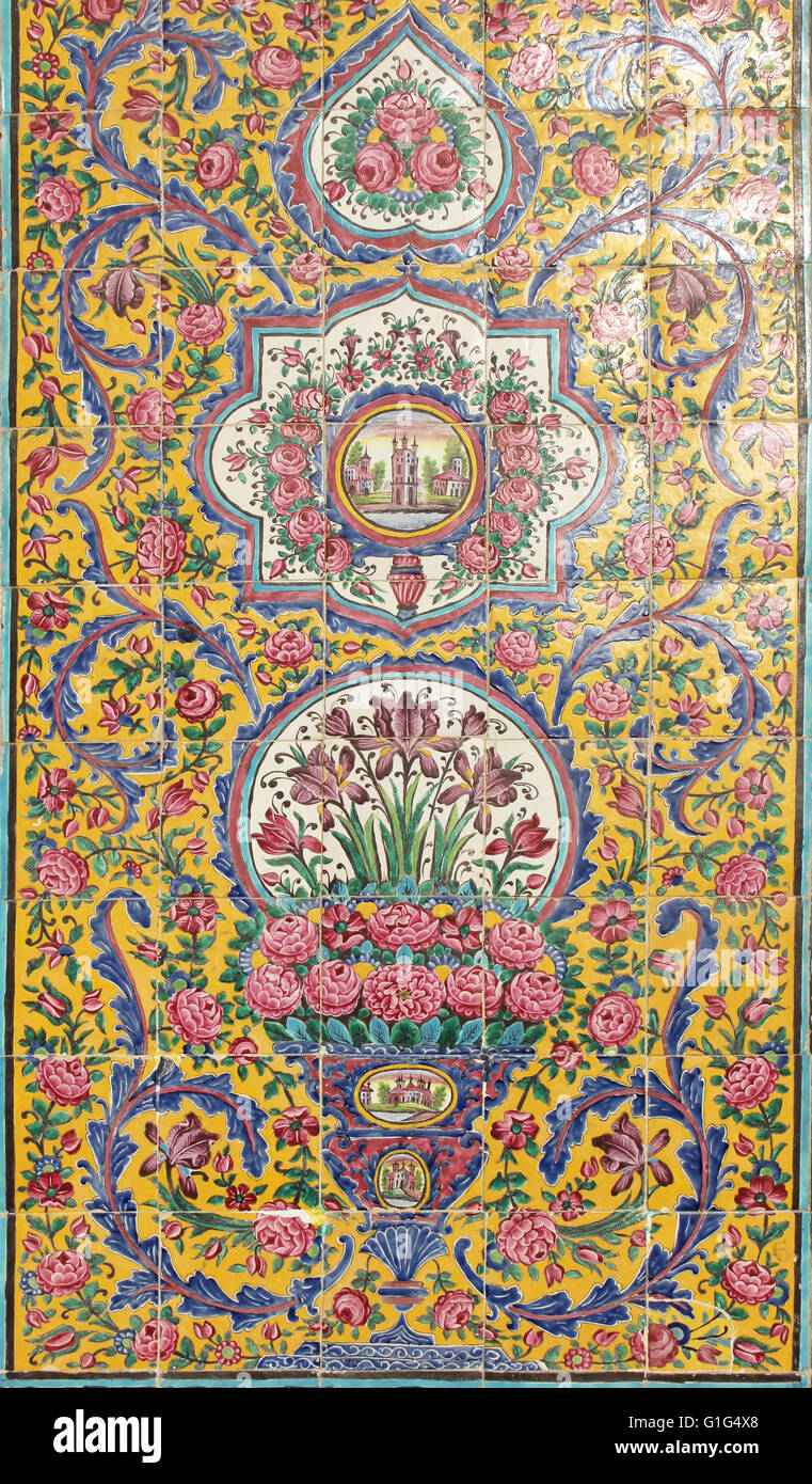 Ornamental tiles iran iranian art hi-res stock photography and images ...