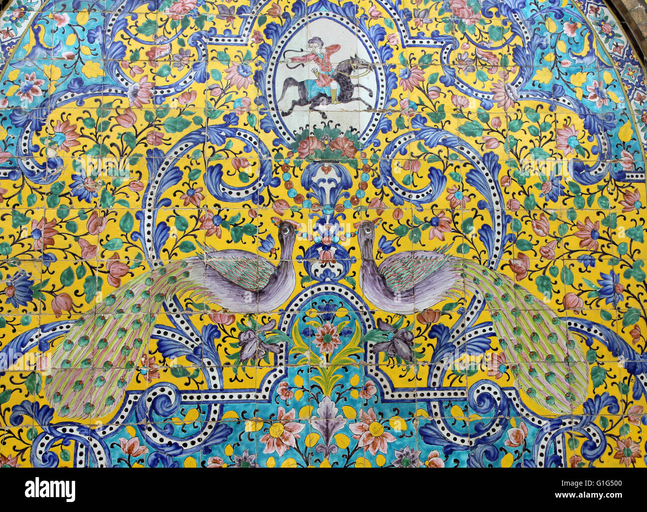 Original Iranian mosaic tiles decoration Stock Photo - Alamy