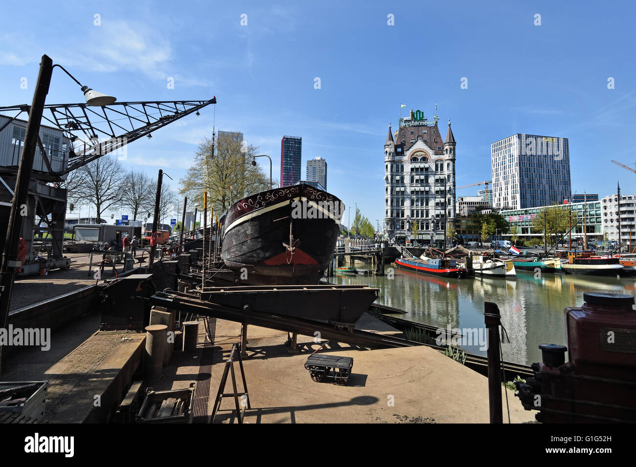 Oudehaven - Old Harbour Rotterdam 19th century Scheepshelling ...