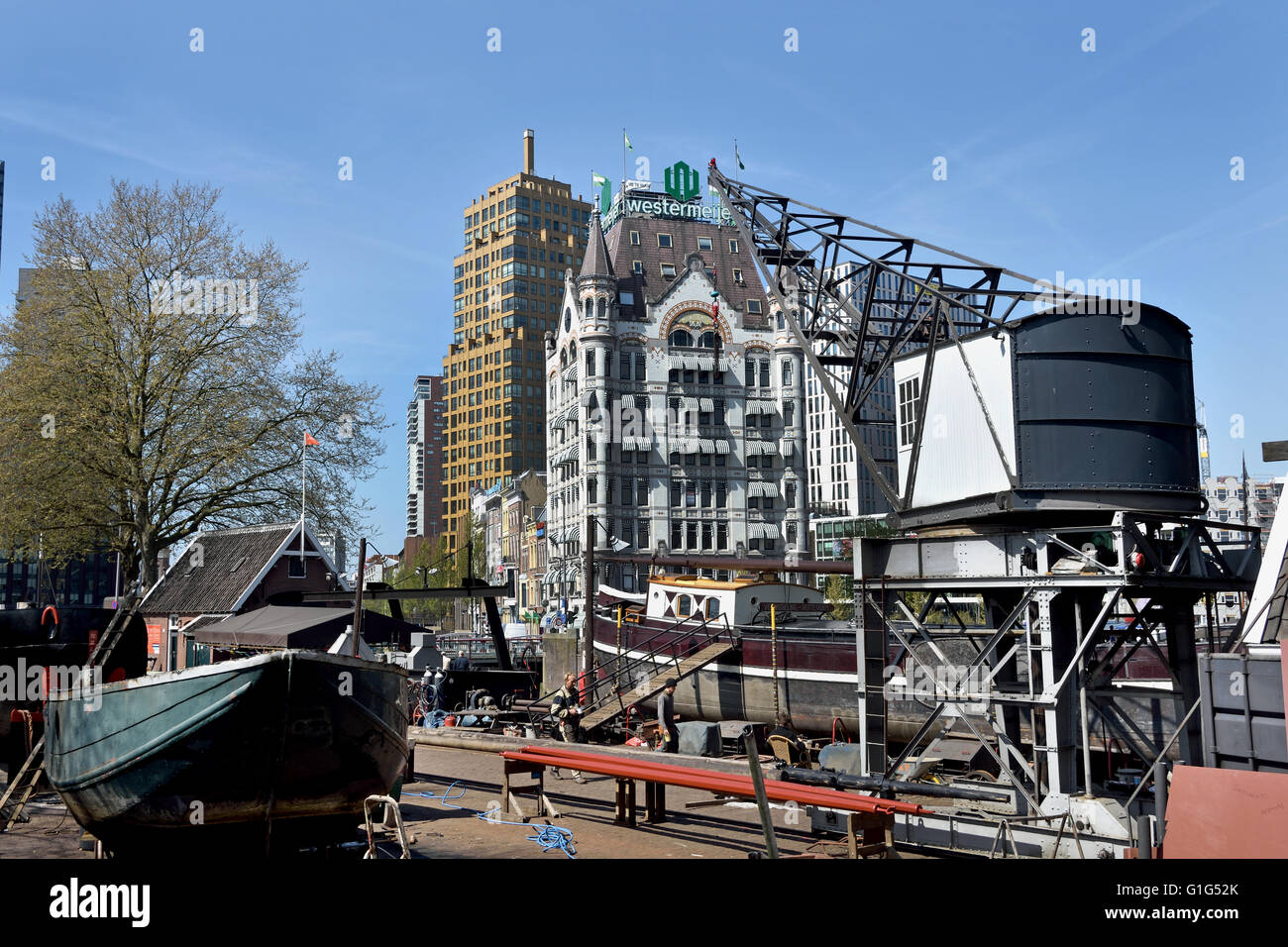 Oudehaven - Old Harbour Rotterdam 19th century Scheepshelling ...