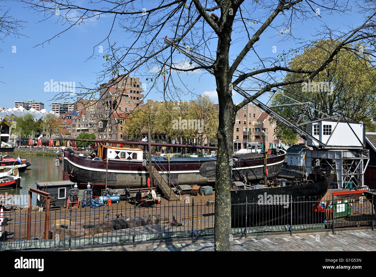 Oudehaven - Old Harbour Rotterdam 19th century Scheepshelling ...