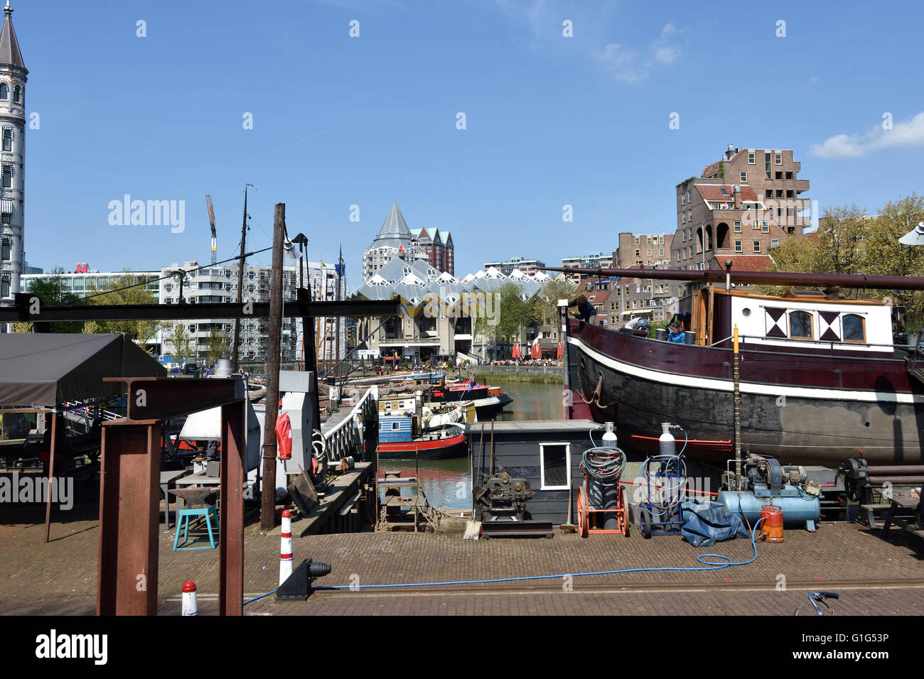 Oudehaven - Old Harbour Rotterdam 19th century Scheepshelling ...