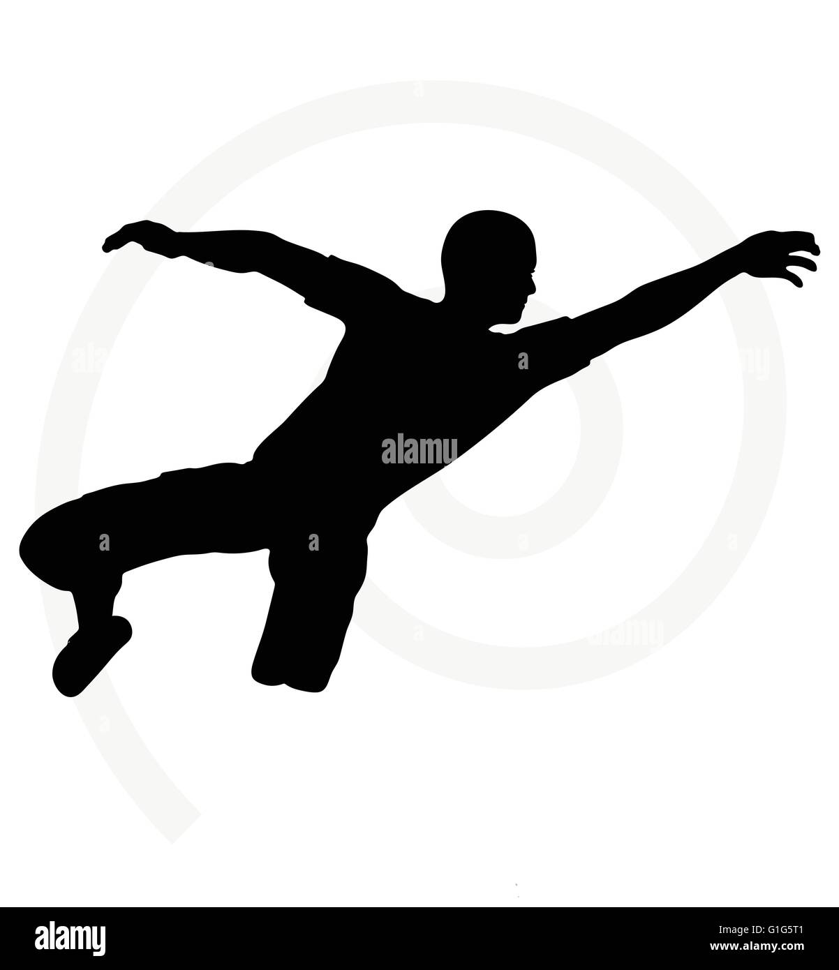 Man arms in air Stock Vector Images - Alamy