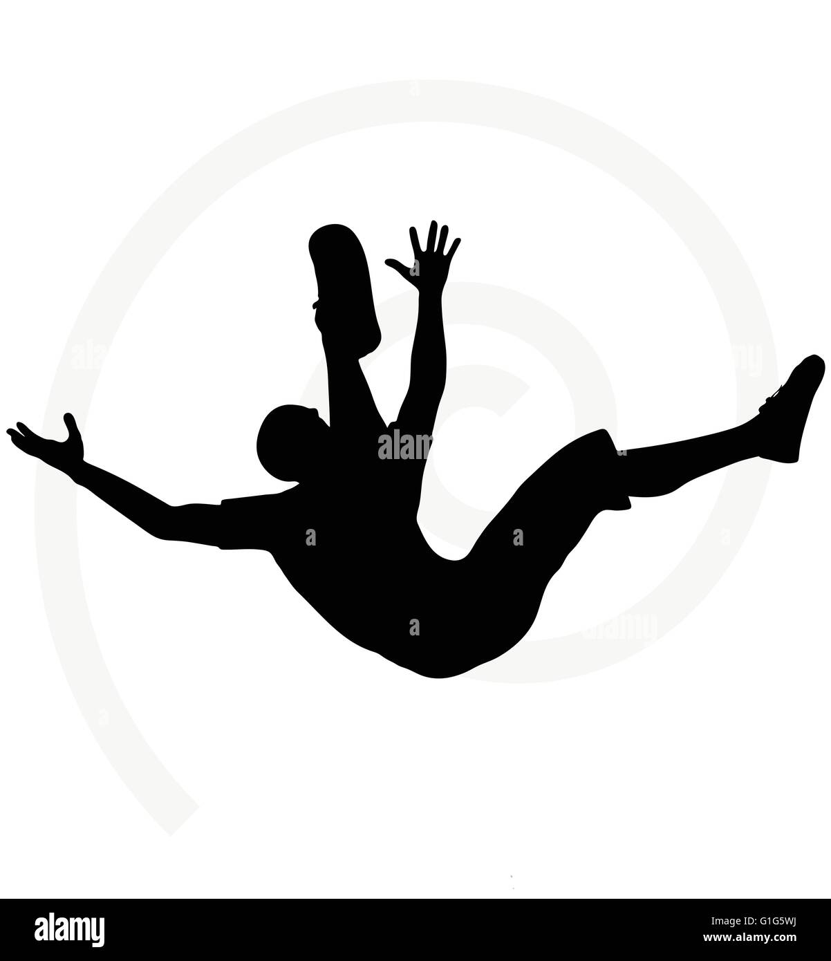 Falling Man Silhouette