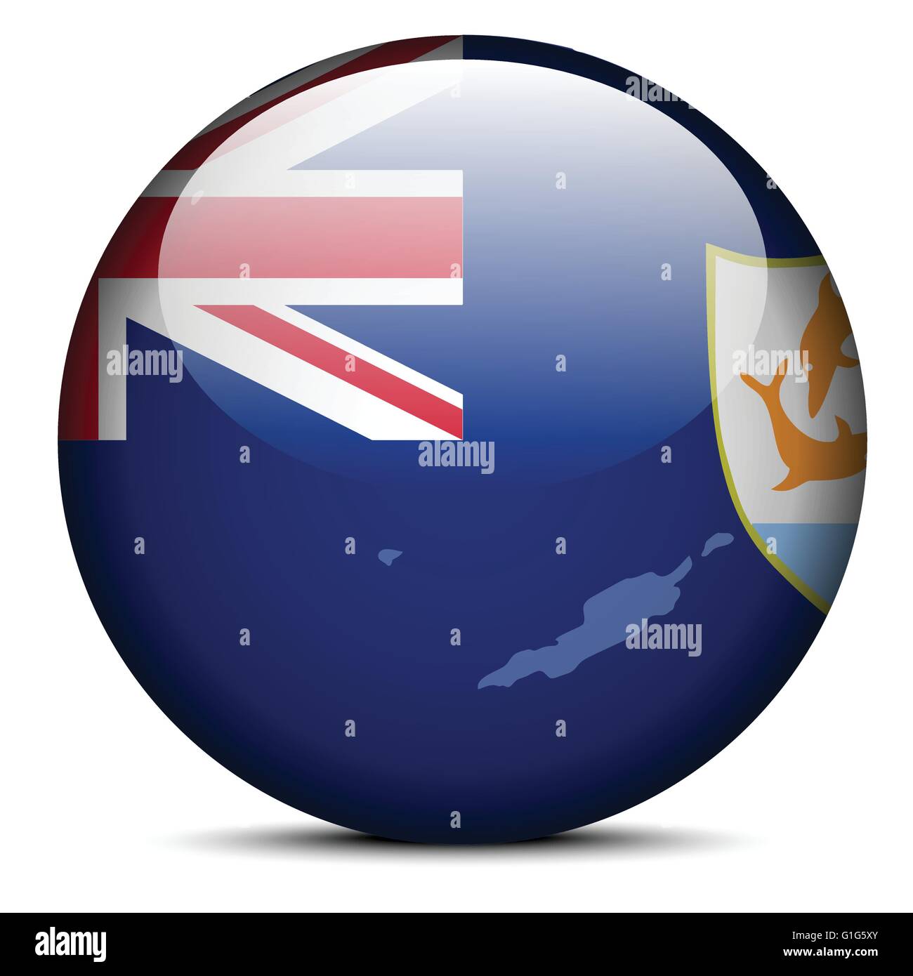 National flag anguilla on Stock Vector Images - Alamy