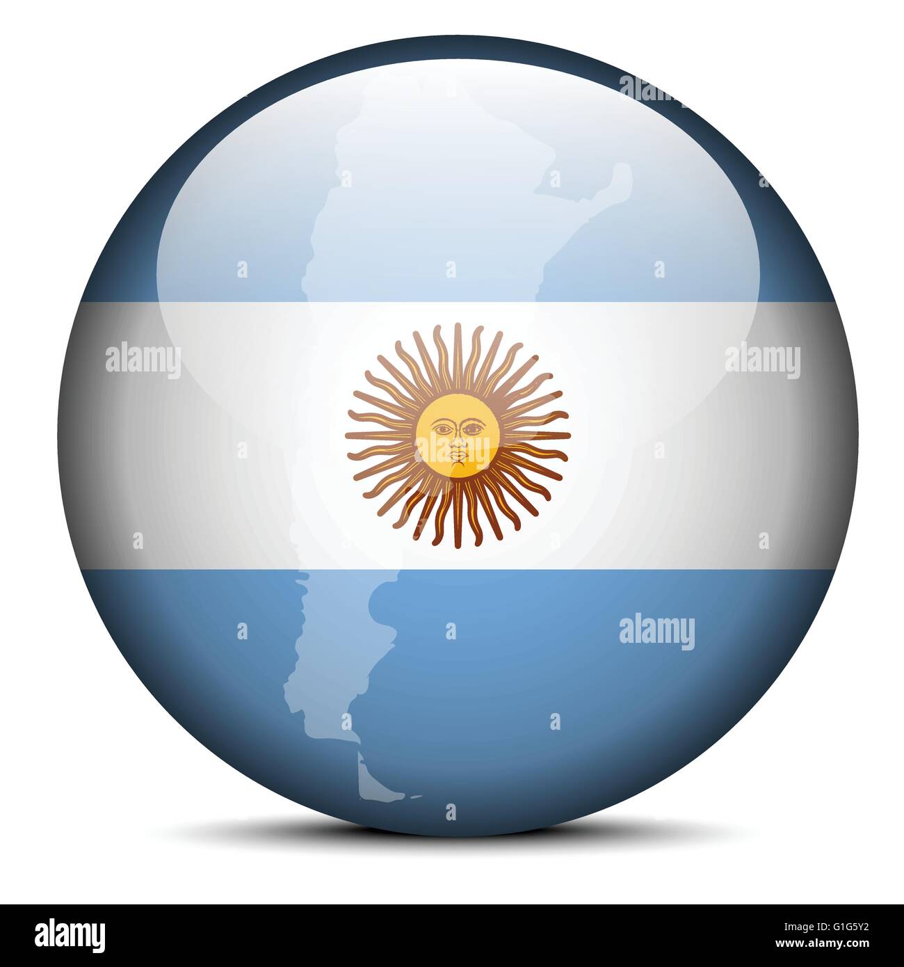 Map argentina on political Cut Out Stock Images & Pictures - Alamy