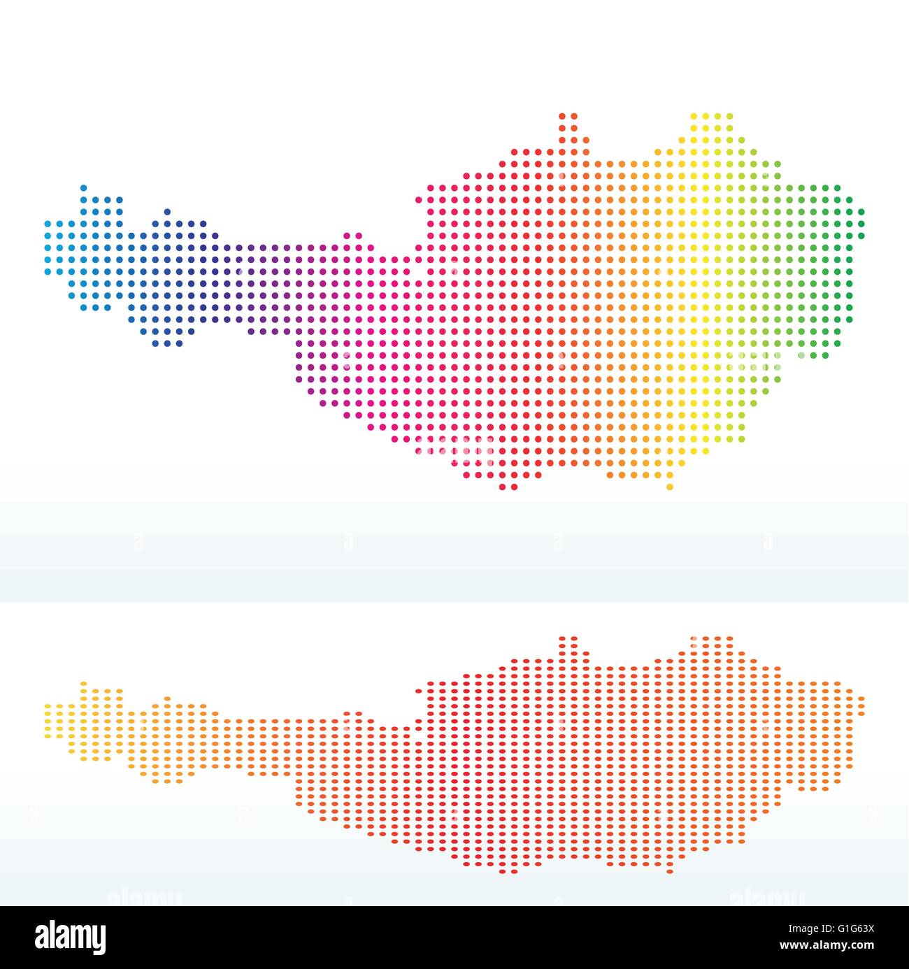 Vector Image - Map of Republic of Austria with with Dot Pattern Stock Vector Image & Art - Alamy