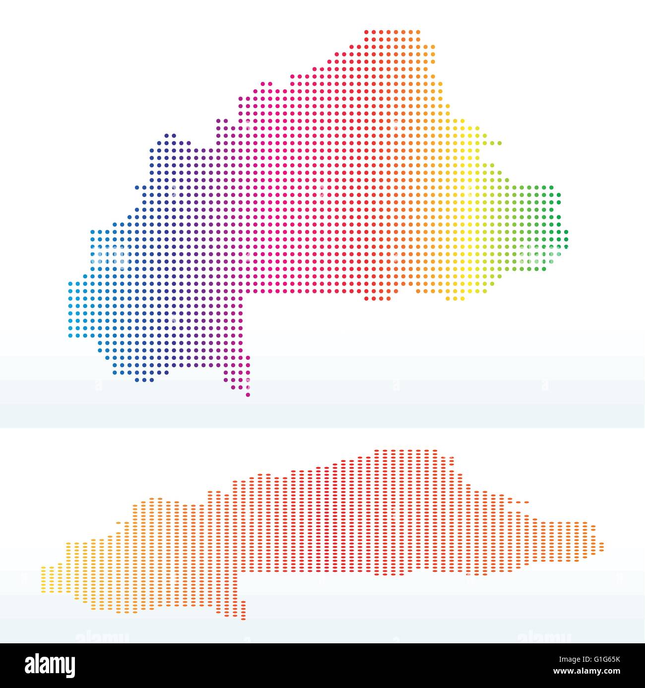 Vector Image - Map of Burkina Faso with with Dot Pattern Stock Vector ...