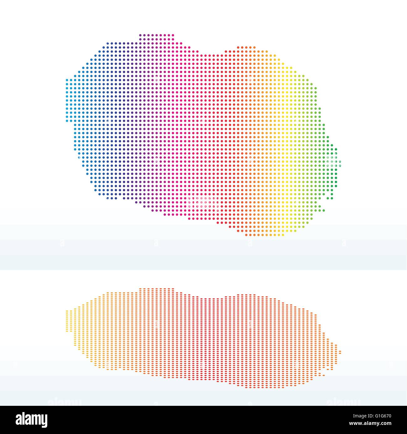 Vector Image - Map of Cook Islands with with Dot Pattern Stock Vector ...