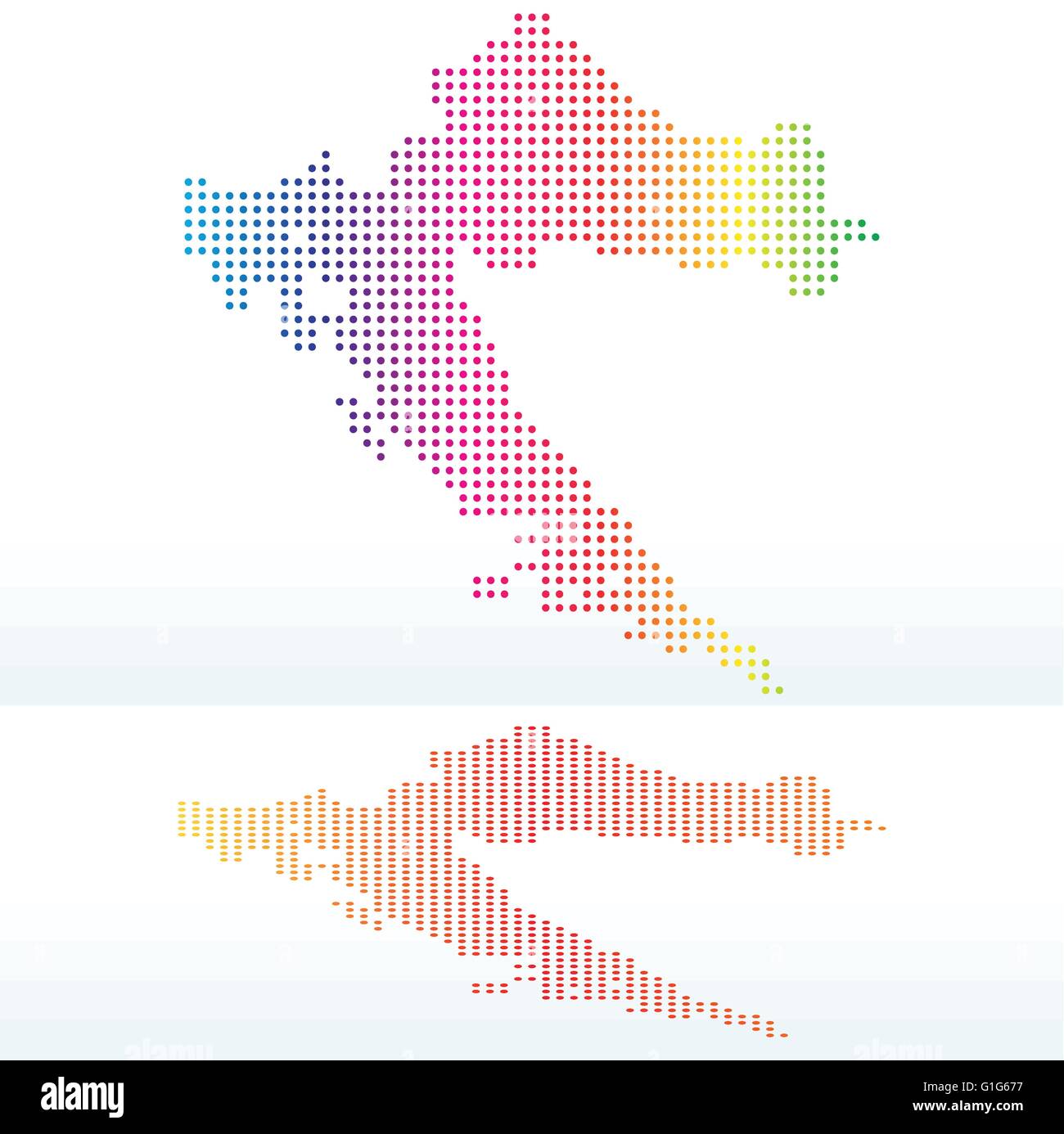 Vector Image - Map of Republic of Croatia with with Dot Pattern Stock ...