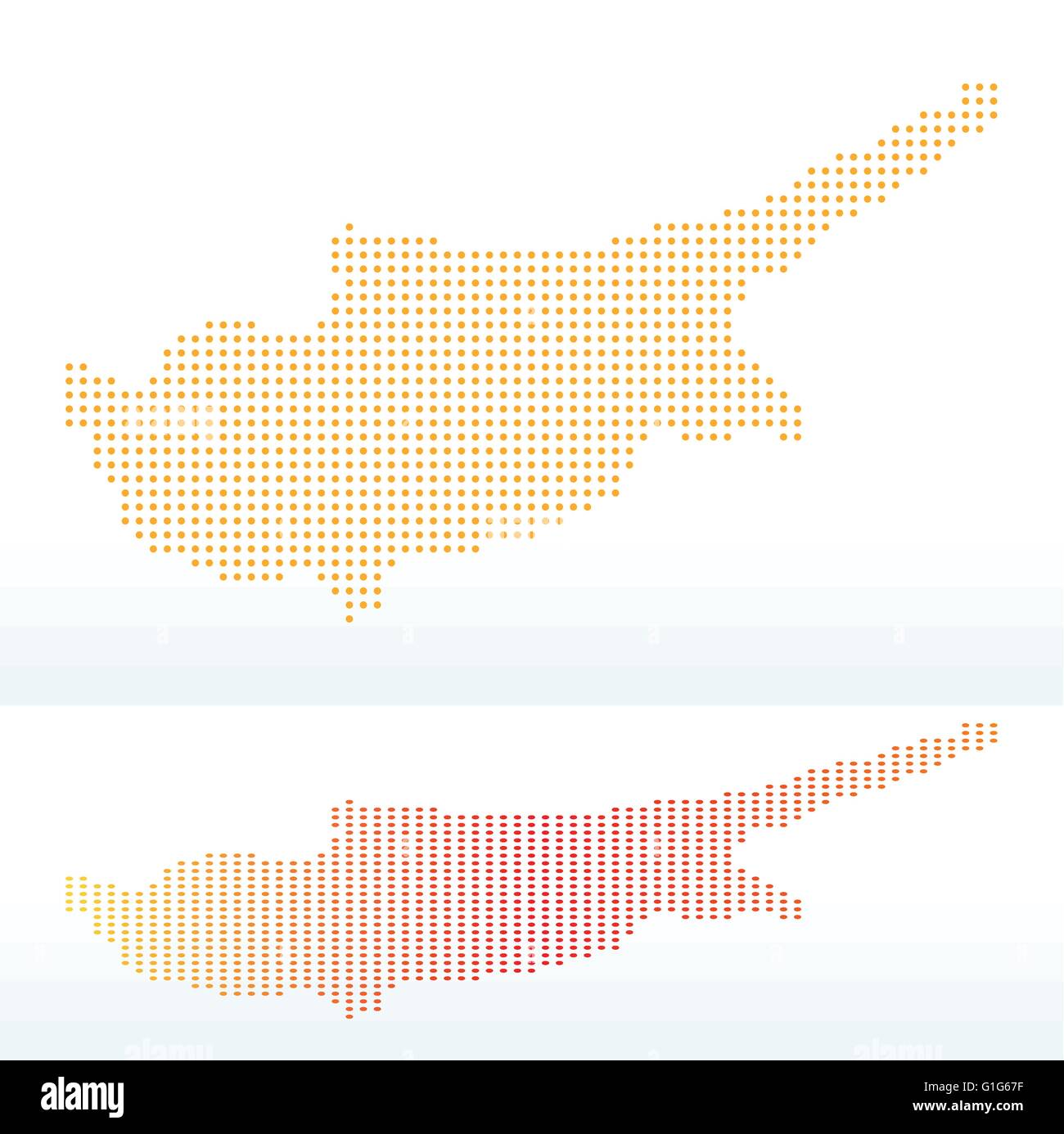Vector Image - Map of Republic of Cyprus with with Dot Pattern Stock ...