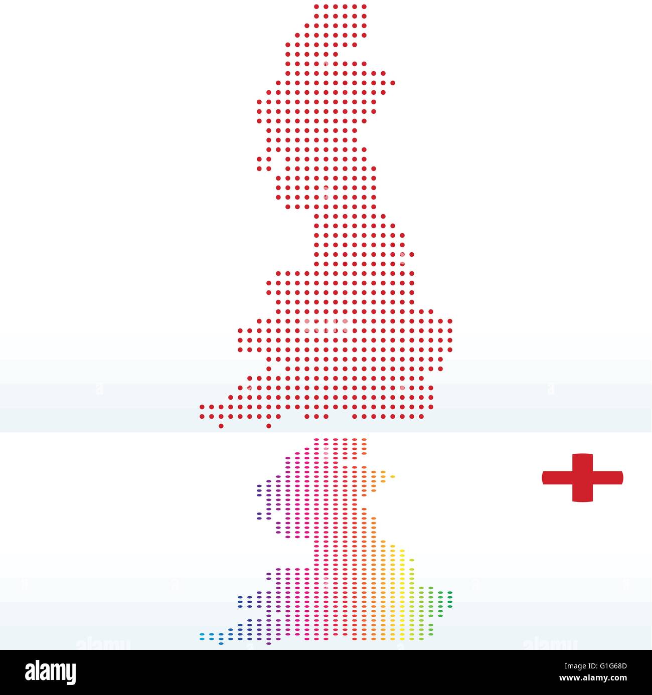 Vector Image - Map of England with with Dot Pattern Stock Vector Image ...