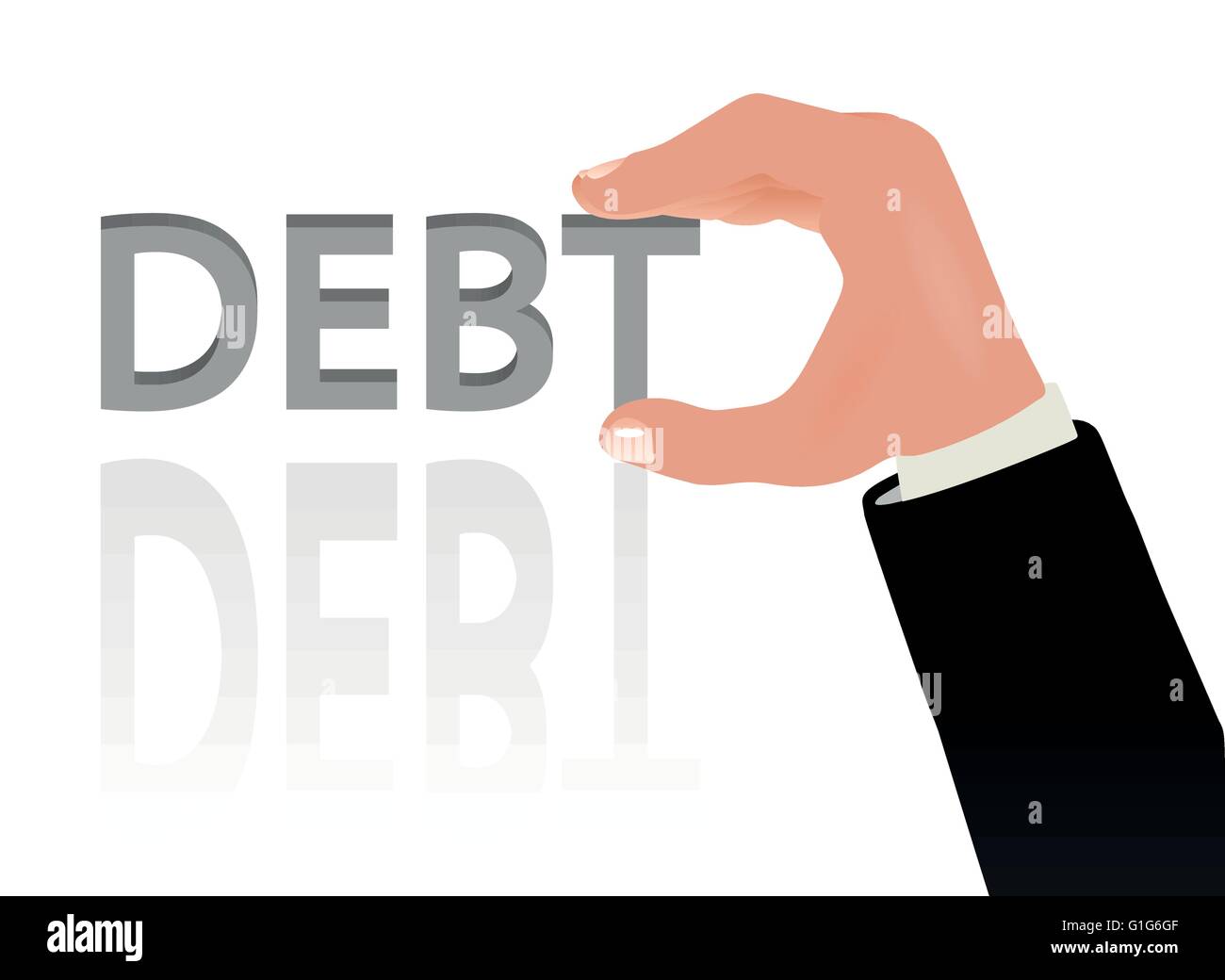 Debit word Stock Vector Images - Alamy