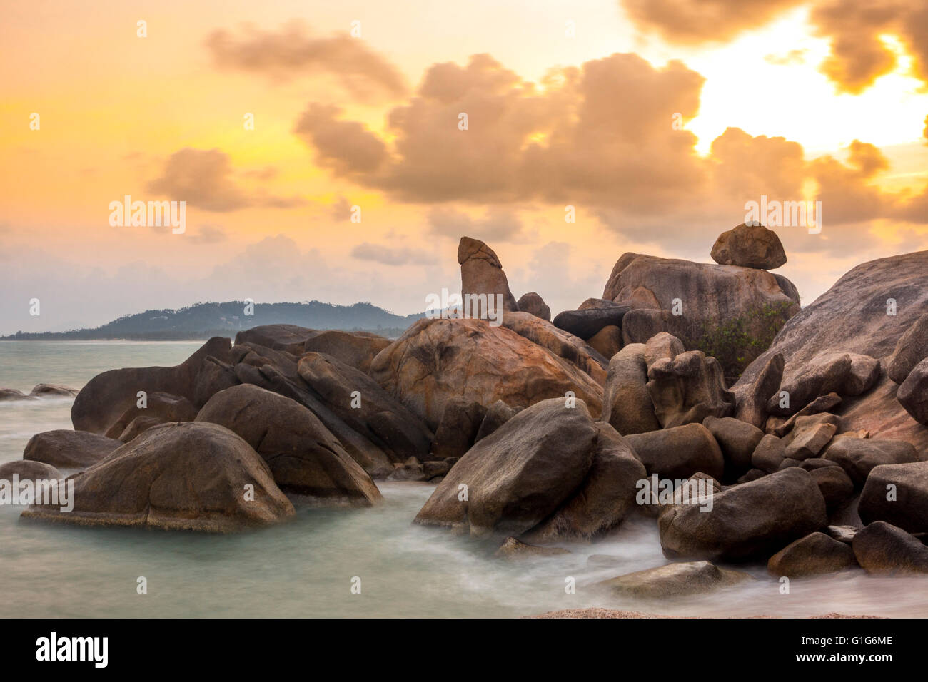 Hin Ta and Hin Yai Rocks, Grand Rocks, Lamai Beach, Koh Samui, Thailand ...