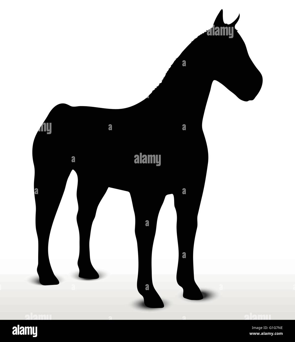 Standing Horse Silhouette
