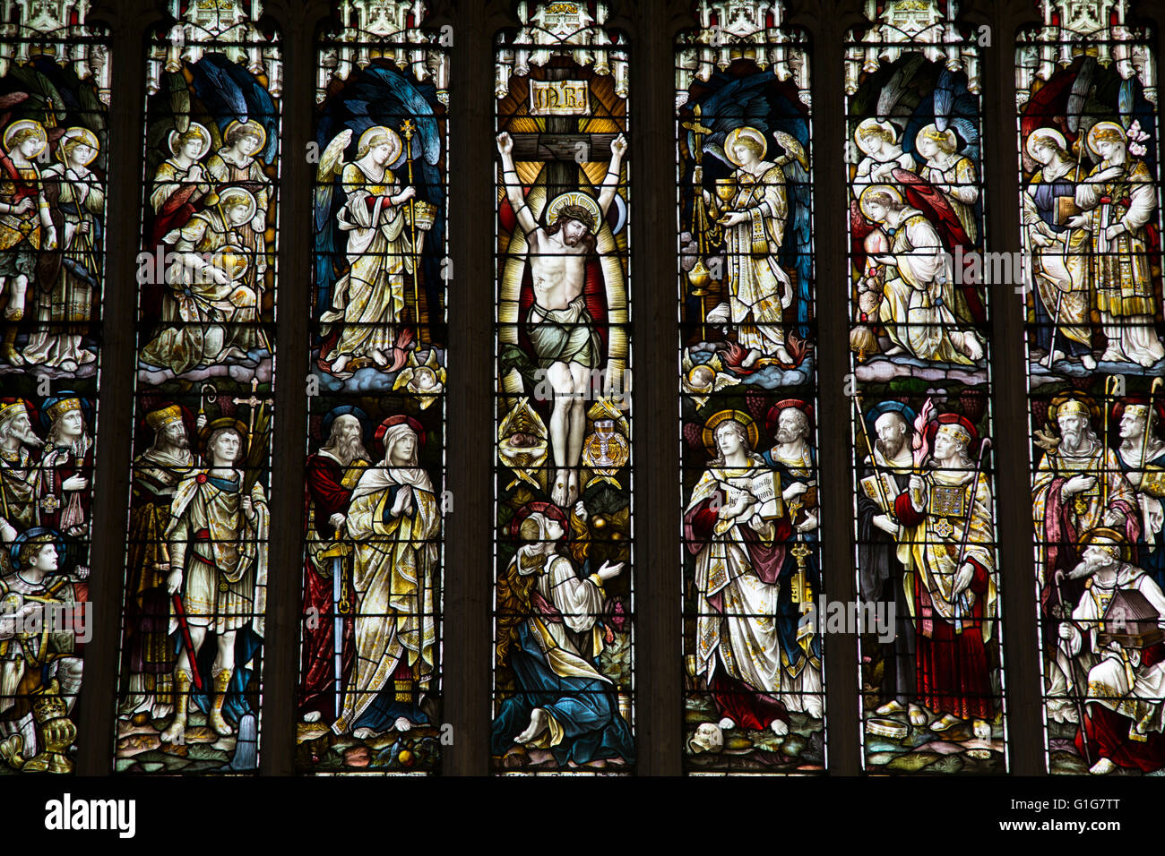 Stained Glass Window, Holy Trinity Church, Stratford Upon Avon; England ...