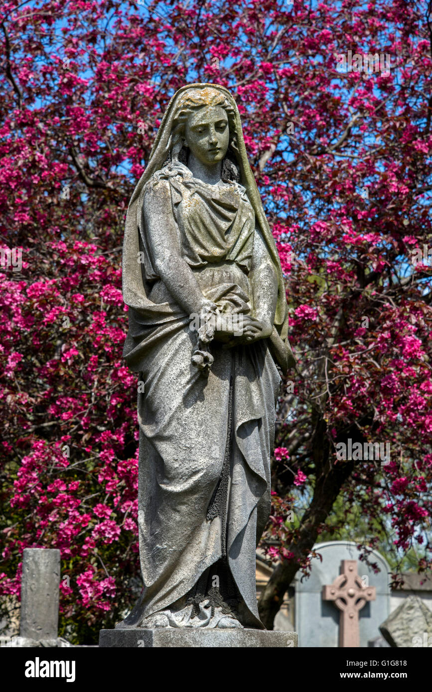 Victorian statue woman cemetery hi-res stock photography and images - Alamy