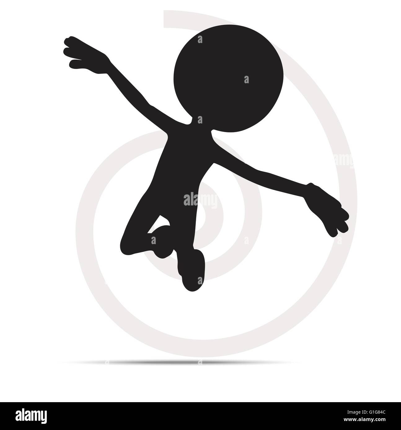 EPS Vector 10 - 3d man flying with hands open Stock Vector Image & Art ...