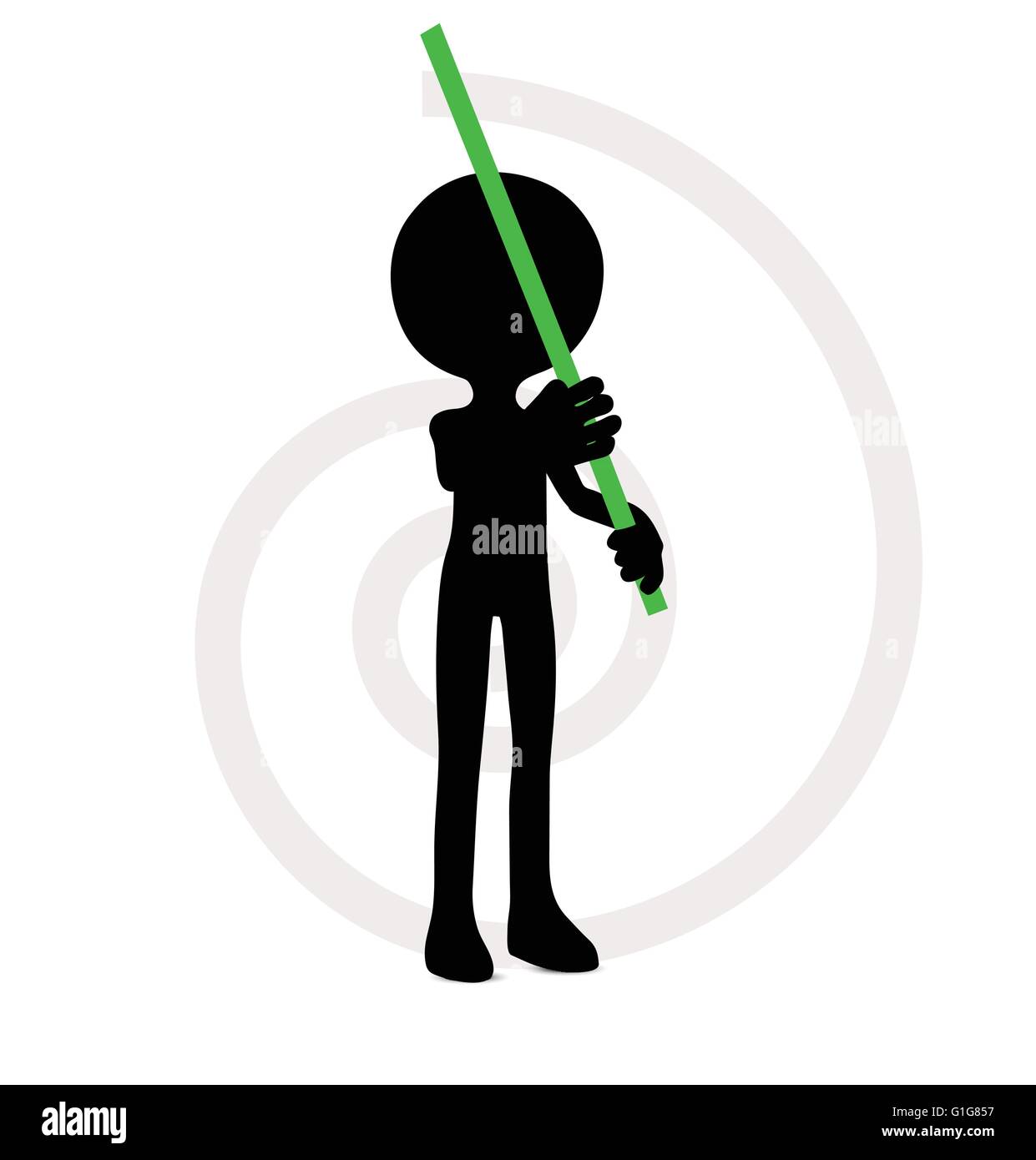 EPS Vector 10 - 3d man holding an object for giving message Stock ...