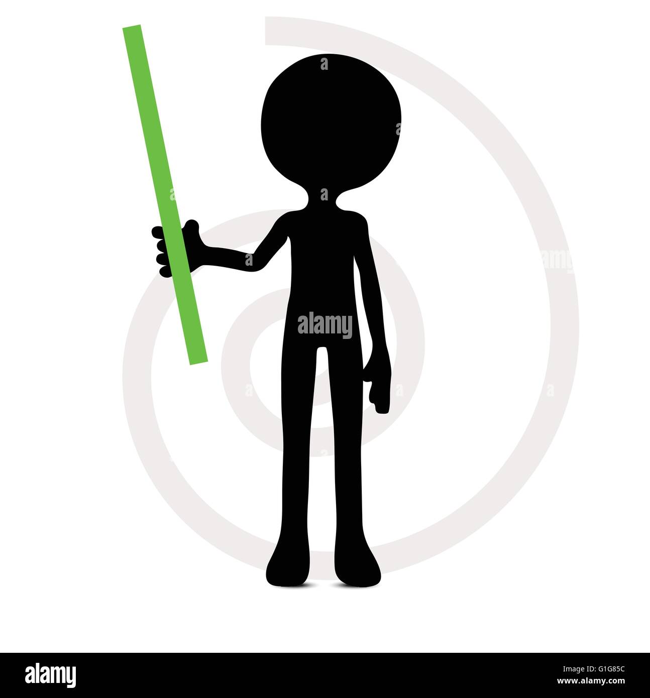 EPS Vector 10 - 3d man holding an object for giving message Stock ...