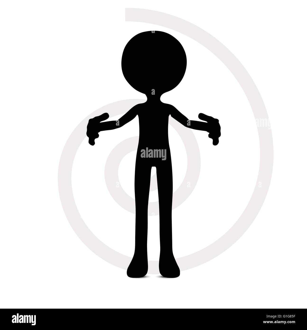 EPS Vector 10 - 3d man holding an object for giving message Stock ...