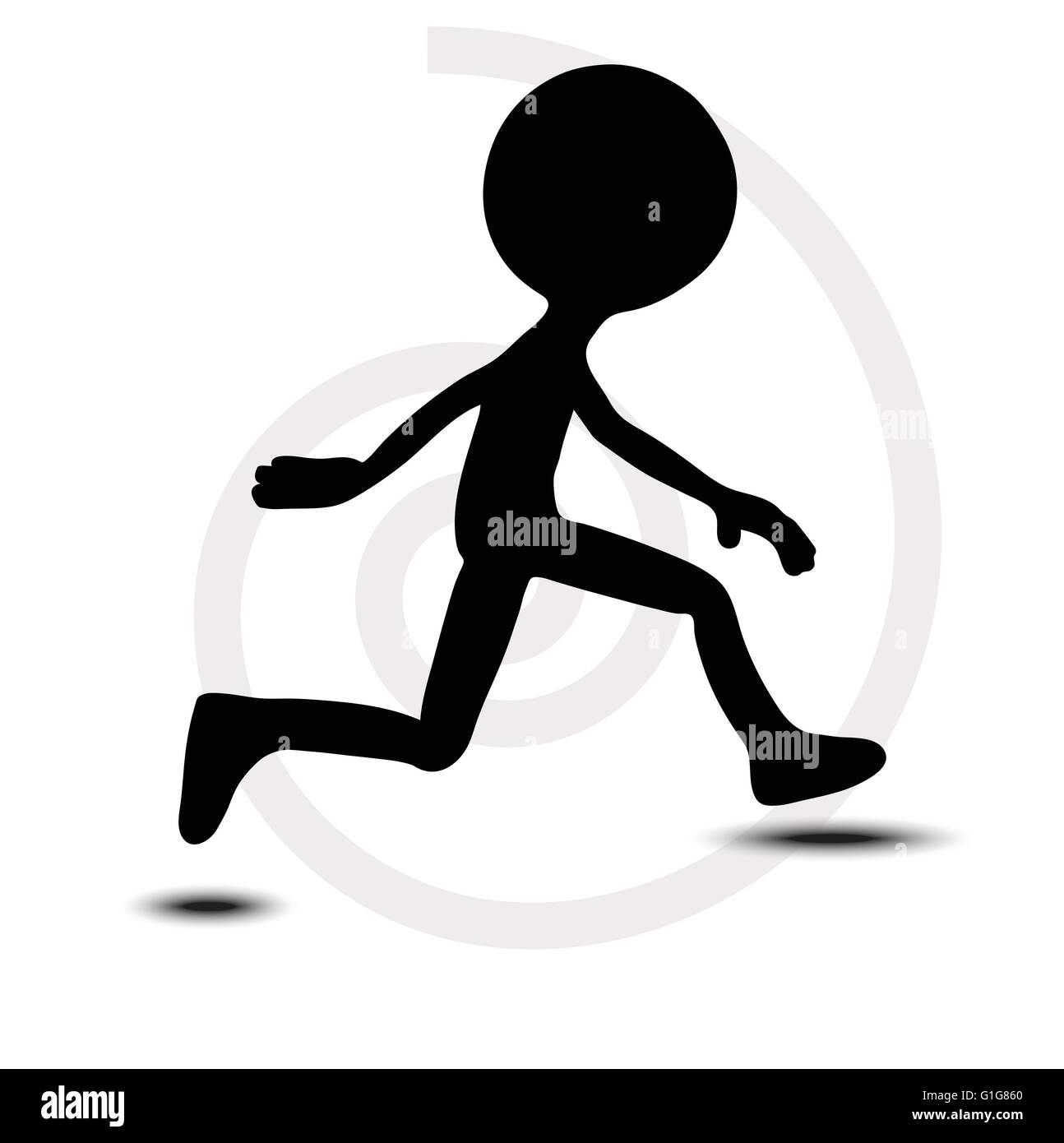 Leaping person Stock Vector Images - Alamy