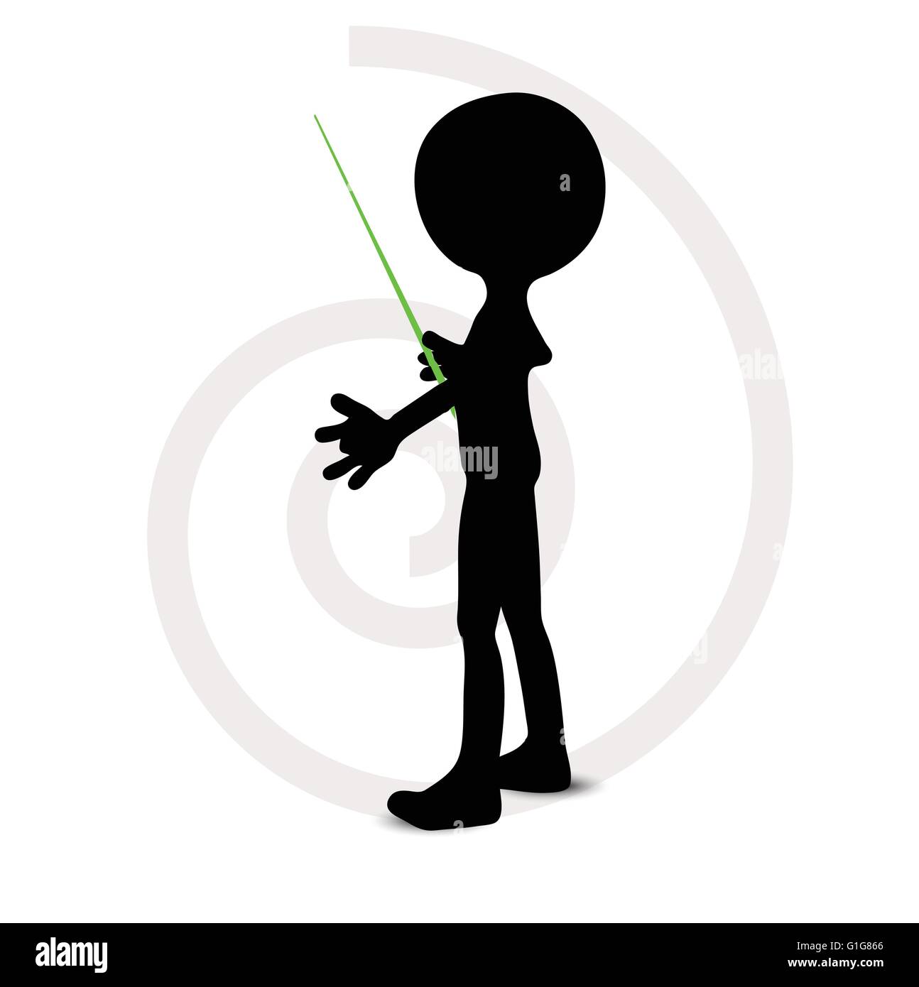 EPS Vector 10 - 3d man in pointing pose Stock Vector Image & Art - Alamy