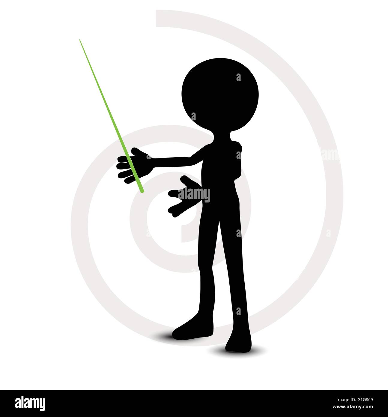 EPS Vector 10 - 3d man in pointing pose Stock Vector Image & Art - Alamy